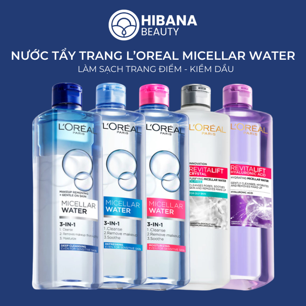 Nước Tẩy Trang L'Oreal Làm Sạch Sâu Trang Điểm Micellar Water 400ml | Shopee Việt Nam