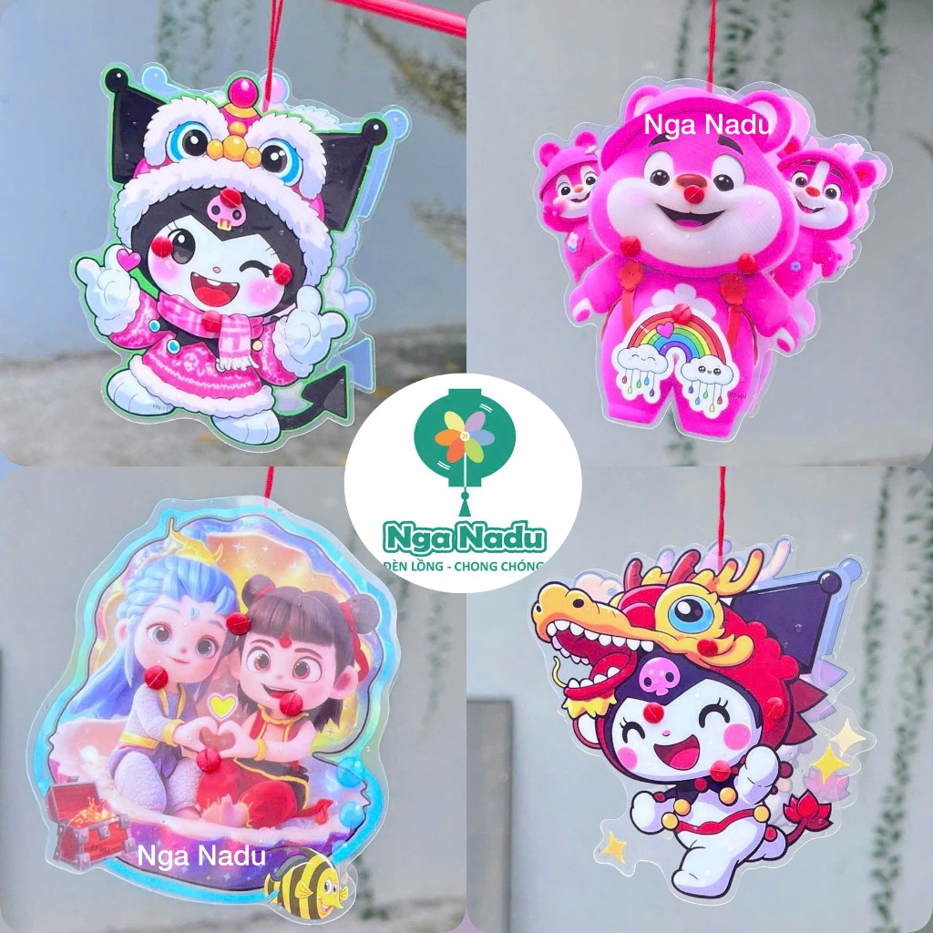 Đèn lồng Trung Thu hoạt hình- đồ chơi Trung Thu đèn lồng 2 mảnh mini ...