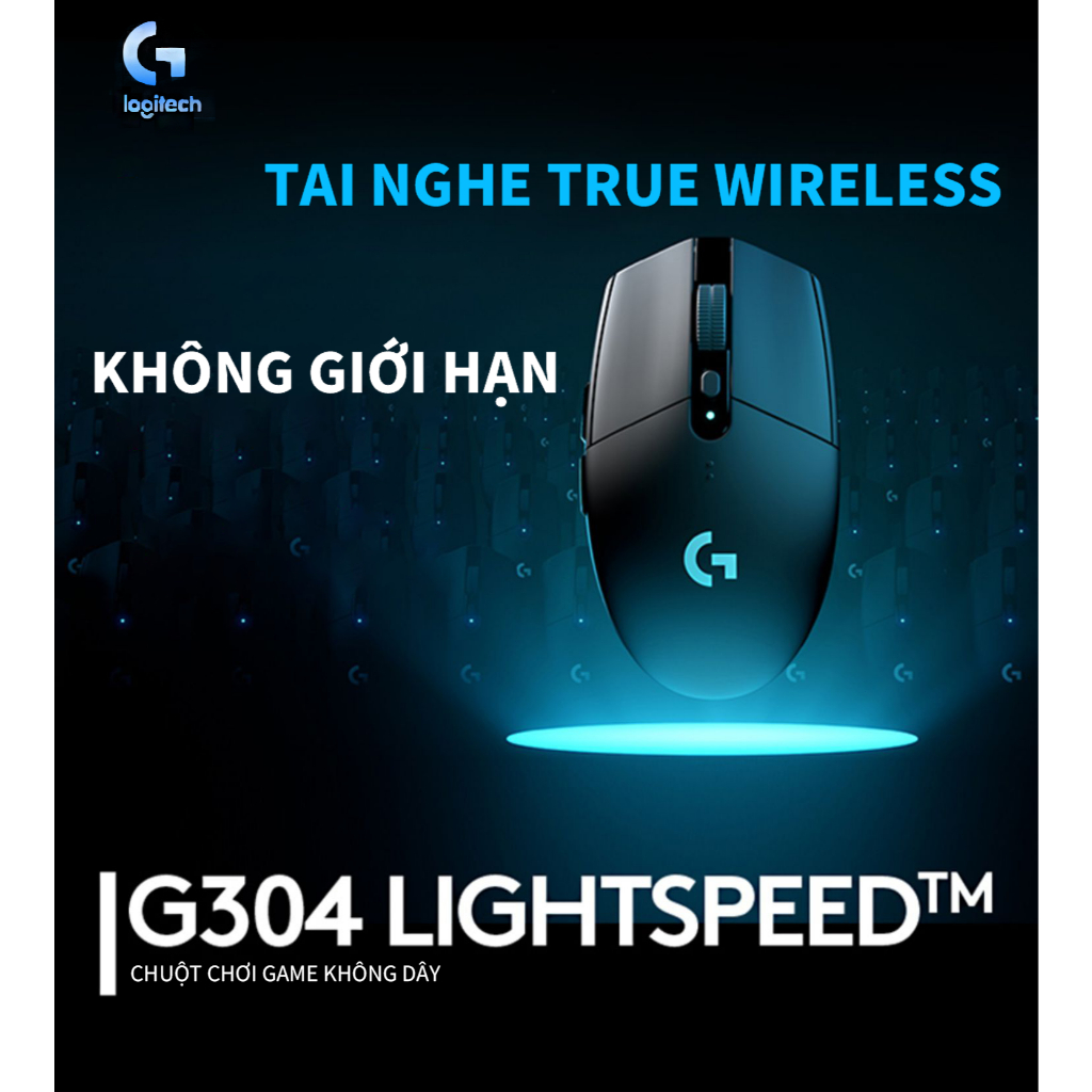 Chuột Gaming Không Dây G304 thế hệ mới - DPI 12000, Nhẹ, 6 nút lập ...