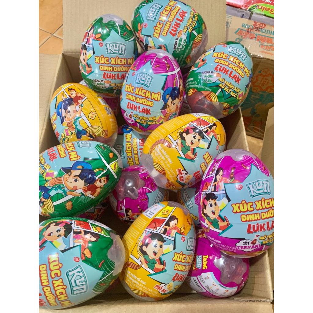 Trứng Xúc xích dinh dưỡng Kun luklak thương hiệu Lof Kun | Shopee Việt Nam