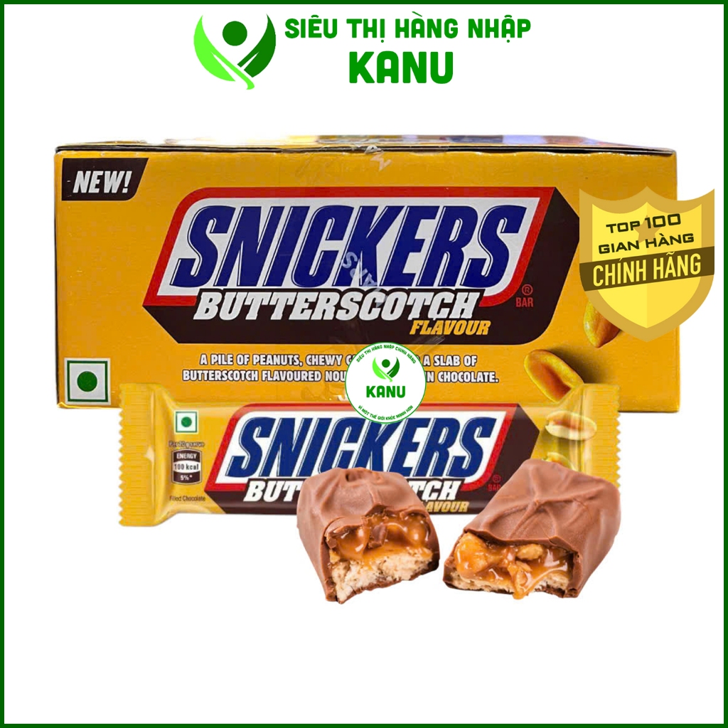 [Hộp 15 thanh] Socola nhân bơ caramel đậu phộng Snickers 40g, sô cô la ngon | Shopee Việt Nam