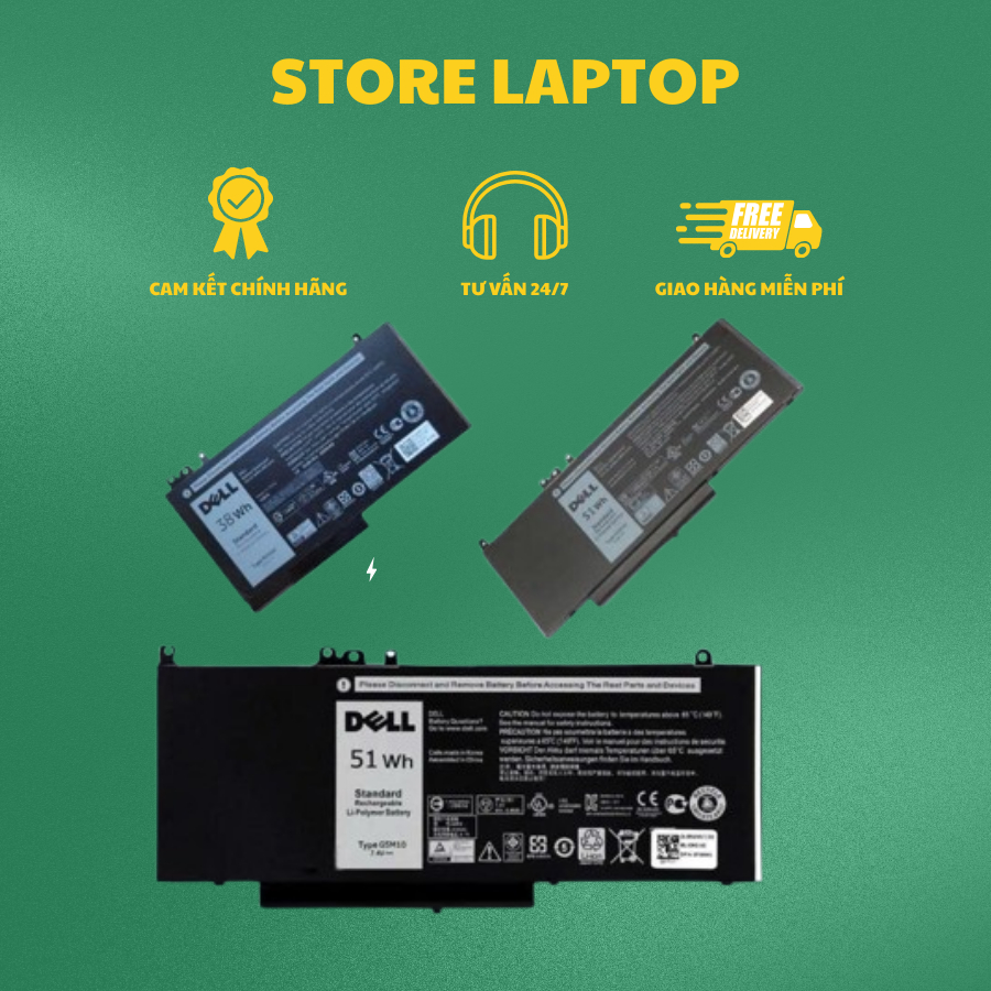 Pin laptop Dell Latitude E5250 E5450 E5550 E5270 E5470 E5570 - Pin Dell ...