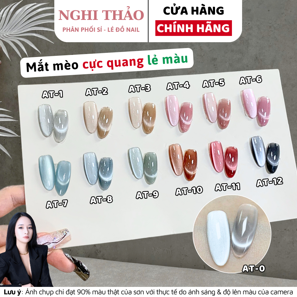 Sơn gel mắt cực quang lẻ màu RAMYLA Nghi Thảo Nails | Shopee Việt Nam