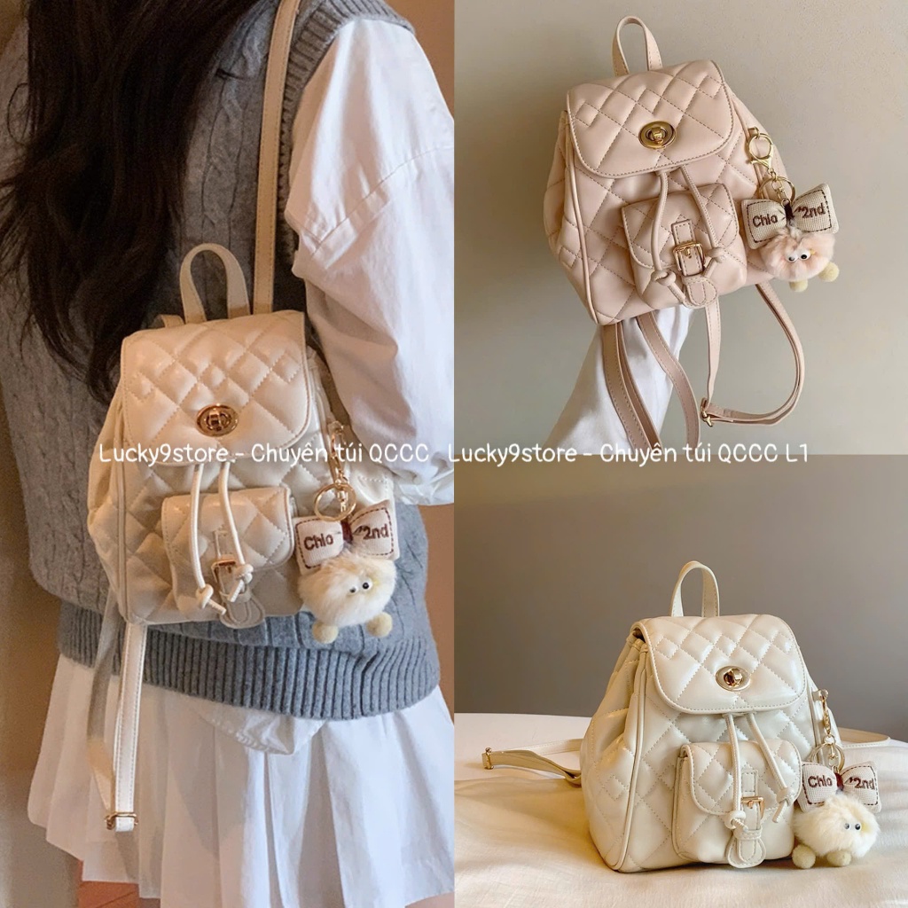Balo mini Balo Chio trám size mini 21 cm tặng charm treo túi siêu đẹp ...