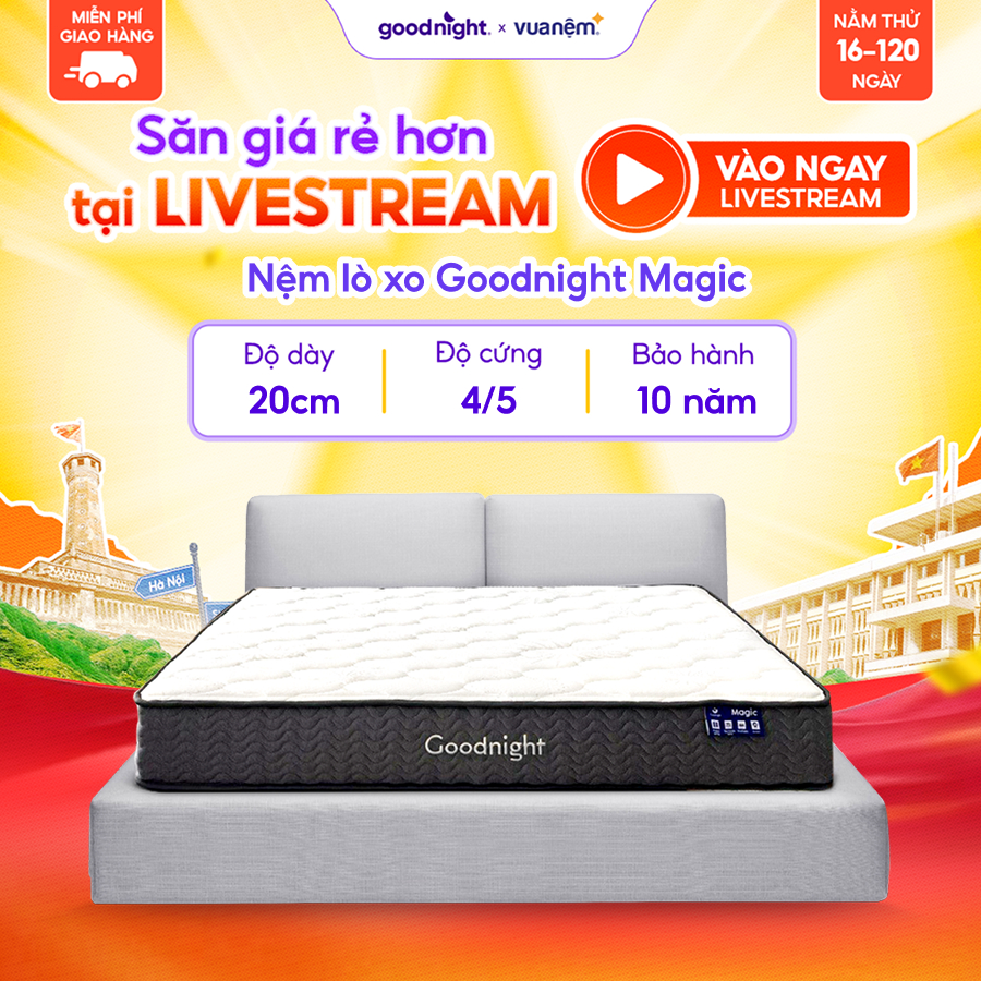 Nệm Lò Xo Độc Lập Goodnight Magic Nâng Đỡ Vượt Trội, Chất Lượng Lõi ...
