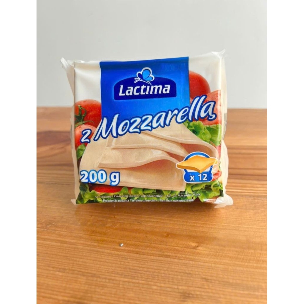 Phô mai lát Mozzarella Lactima 200gram - 12 miếng ( date t2 / 2026 ...