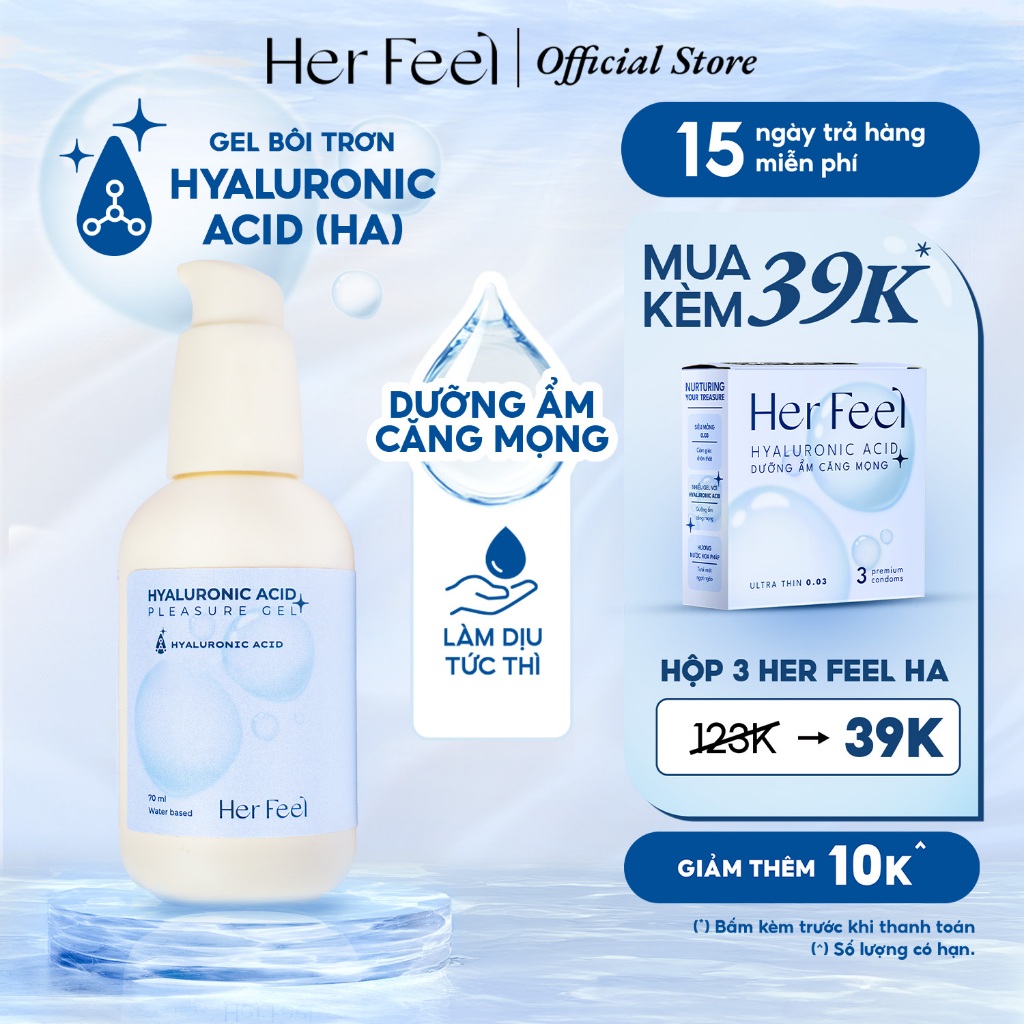 Gel Bôi Trơn Gốc Nước Her Feel HA Pleasure Gel Dưỡng Ẩm Cao Cấp 70ml ...