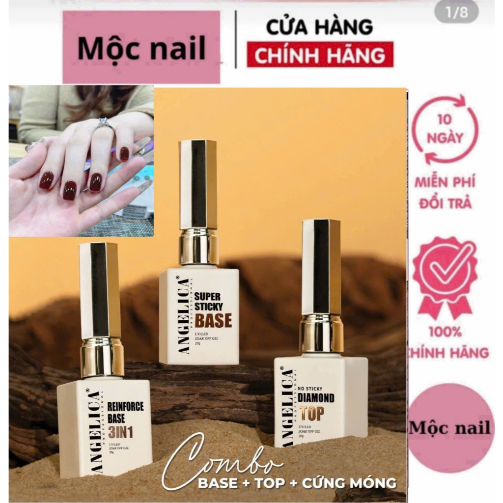 BASE – TOP – CUNG MÓNG ANGELICA 20 ML | Shopee Việt Nam