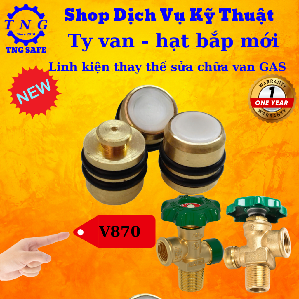 Ty van gas mới, loại chất lượng tốt, lắp cho Van gas V870, 10 chiếc mẫu. | Shopee Việt Nam