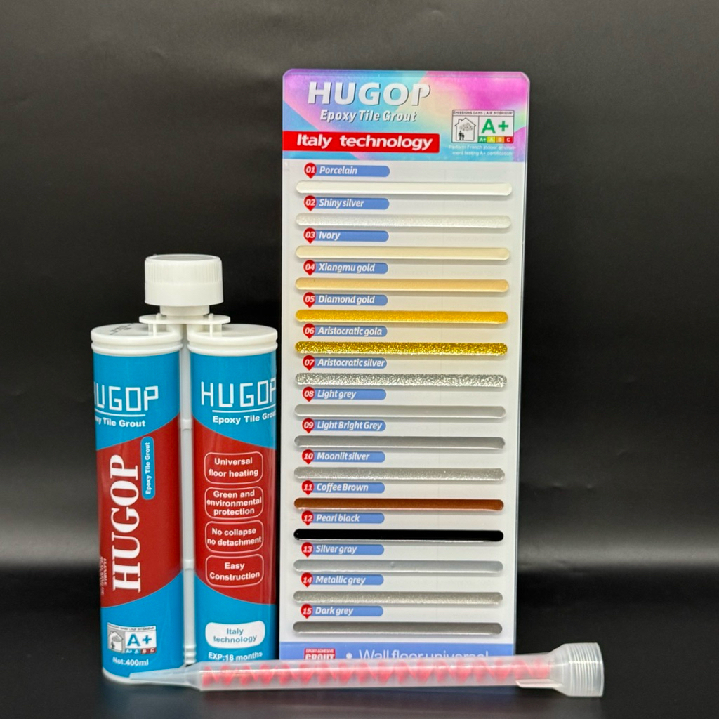 Keo chà ron Hugop keo chít mạch keo chà ron gạch epoxy chống thấm 400ml ...