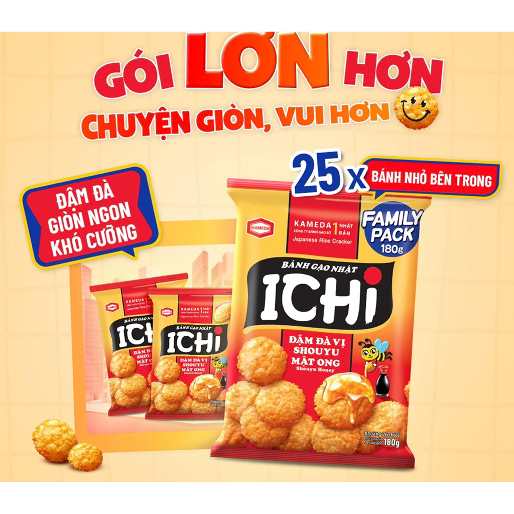 Bánh Gạo Ichi Nhật Bản 180gr,110gr | Shopee Việt Nam