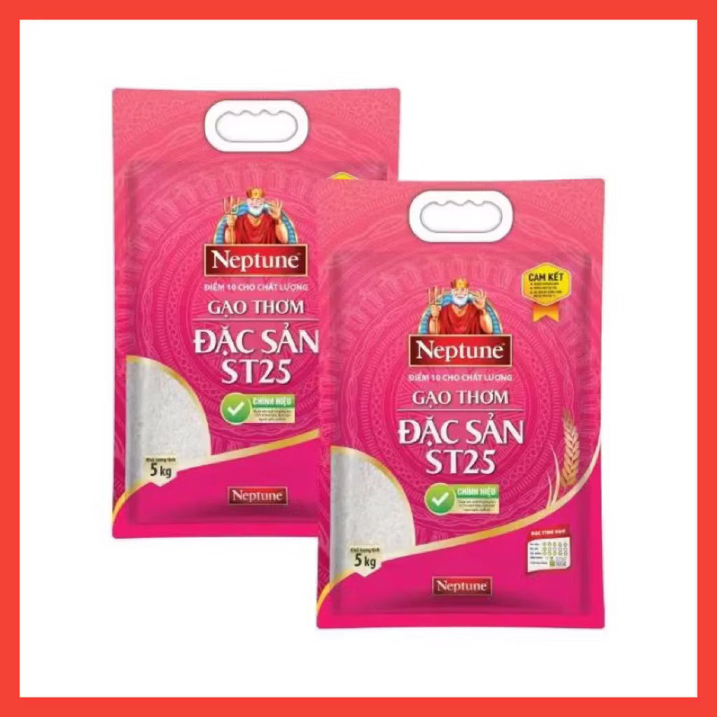 Túi Gạo St25 Plus Neptune túi 5kg - Dẻo thơm đặc biệt - Hàng chính hãng ...