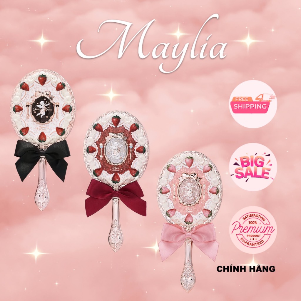 [HỎA TỐC] Gương cầm tay Flower Knows Strawberry Cupid | Shopee Việt Nam