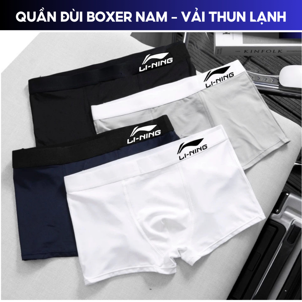 [ 35 - 84KG ] Quần sịp boxer nam họa tiết L.N , Quần lót đùi nam vải ...