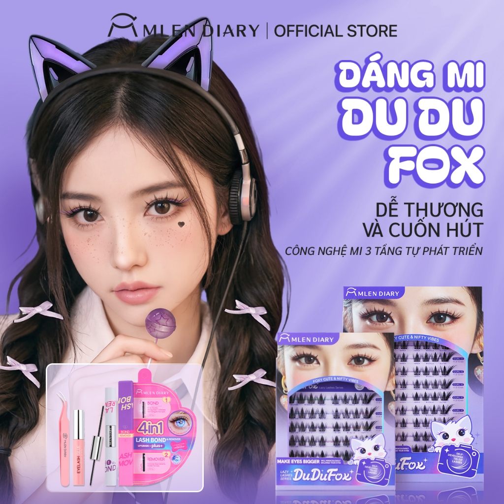 Mi giả mềm mại MLEN DIARY dễ dán và có thể tái sử dụng để tạo kiểu ...