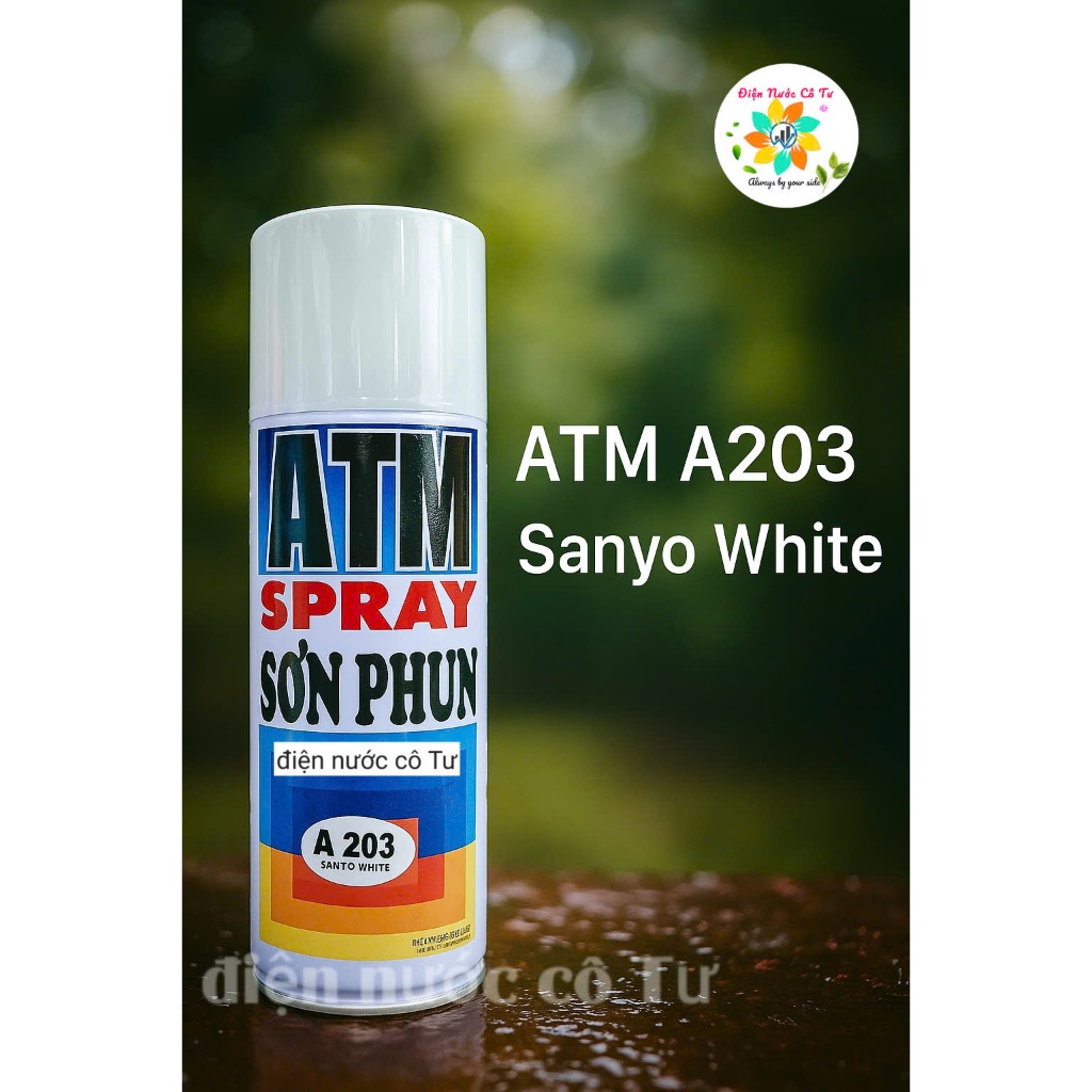 Bình phun sơn ATM Spray Sanyo White mã A203 - tủ lạnh cục nóng máy lạnh ...
