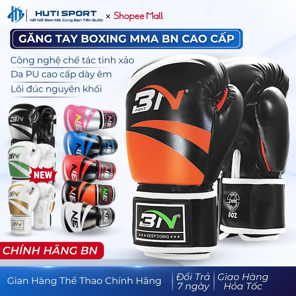 Găng Tay Boxing, Bao Tay Đấm Bốc Quyền Anh MMA BN Cao Cấp Đủ Màu Đủ ...