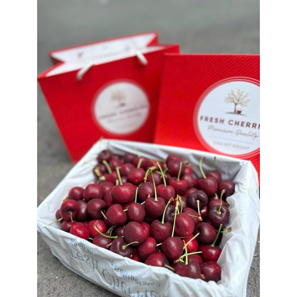 [ JENNY FRUIT ] Cherry phiên bản hộp quà trọng lượng 1kg net , lun túi ...