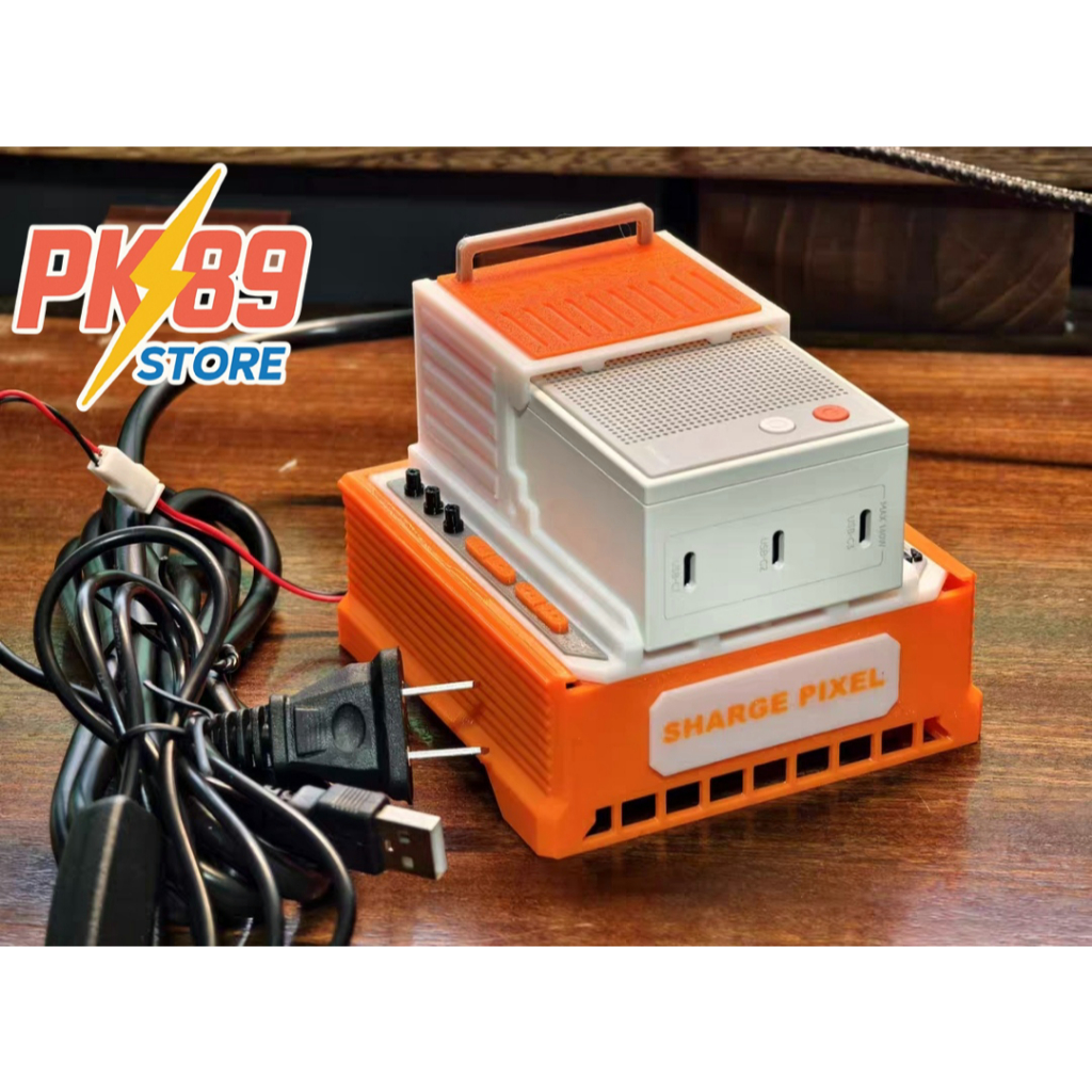 Giá đỡ củ sạc nhanh Sharge Pixel 140W S2 S2U nằm ngang tích hợp quản ...