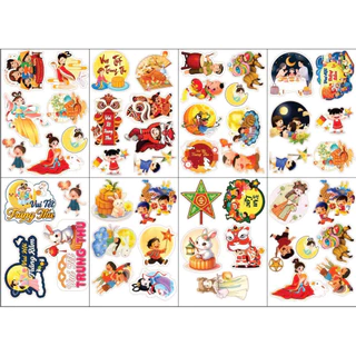 Sticker trung thu - Giá Tốt, Miễn Phí Vận Chuyển, Đủ Loại | Shopee Việt Nam