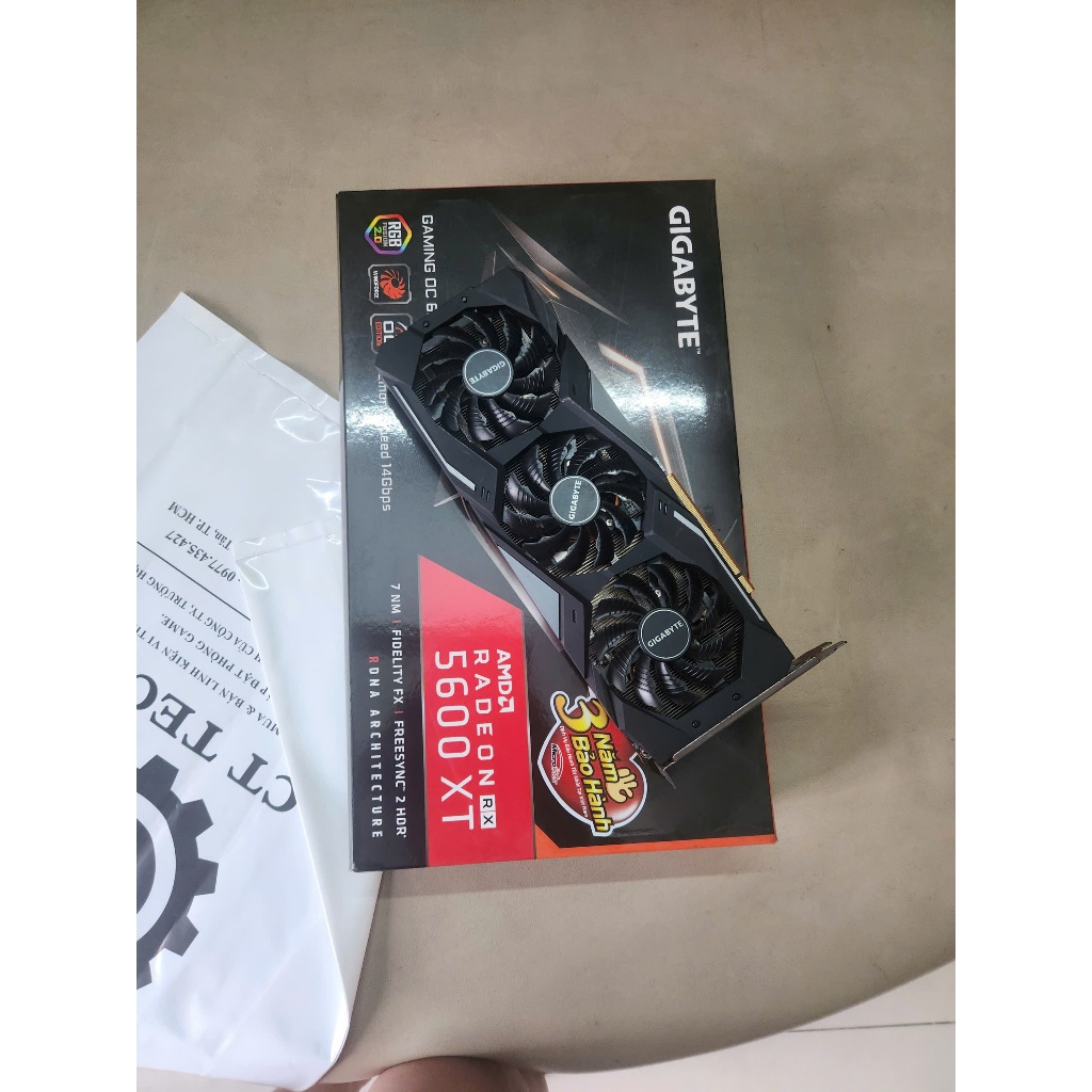 VGA GIGABYTE Radeon RX 5600 XT GAMING OC 6G Full Box | Shopee Việt Nam