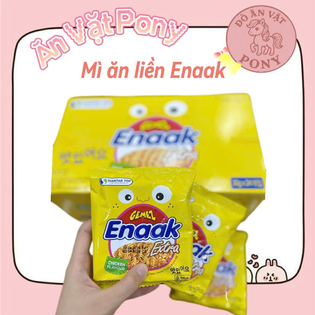 Mì trẻ em Enaak Indonesia vị gà nướng ăn liền ĐỒ ĂN VẶT PONY | Shopee ...