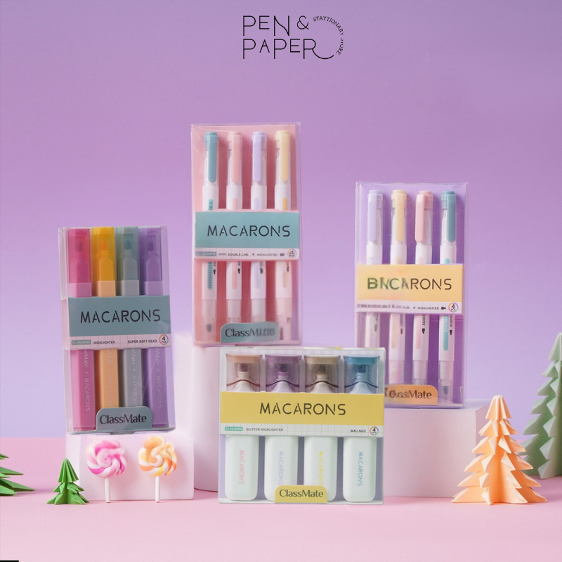 Bút Highlight Macarons, Bút Nhớ, Bút Dạ Quang Tạo Hiệu Ứng Ombre ...