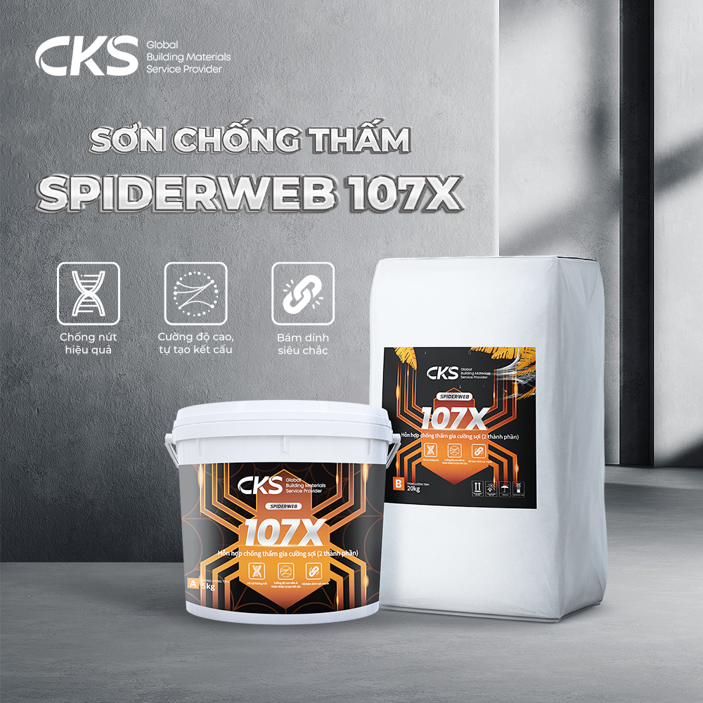 SƠN CHỐNG THẤM CKS SPIDERWEB 107X - Sơn chống thấm, keo chống thấm ...