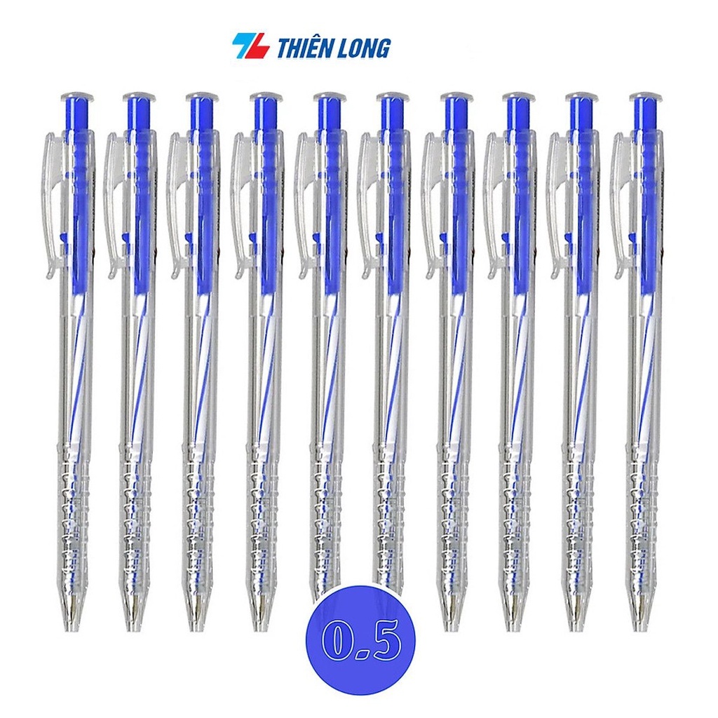 Combo 10 Bút Bi Thiên Long TL-027 (loại Rẻ) và Combo 2 Bút Bi Gel Nước ...