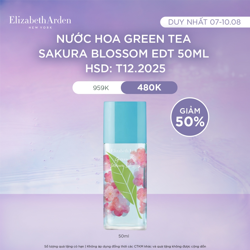 Nước hoa Nữ Elizabeth Arden Green Tea Sakura Blossom EDT 50ml - HSD ...