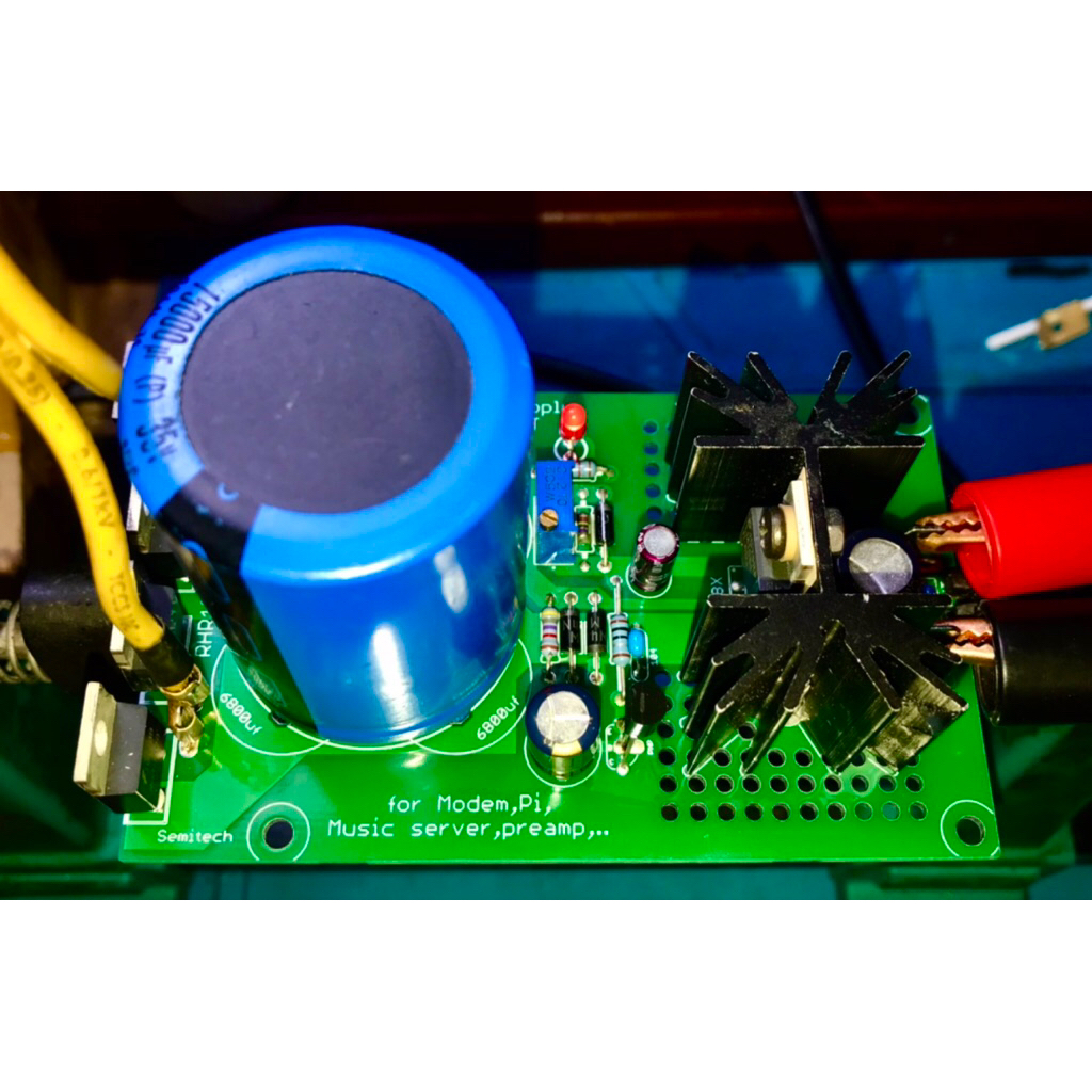 PCB ổn áp tuyến tính(Linear) dòng 5A với soft-star(không linh kiện ...