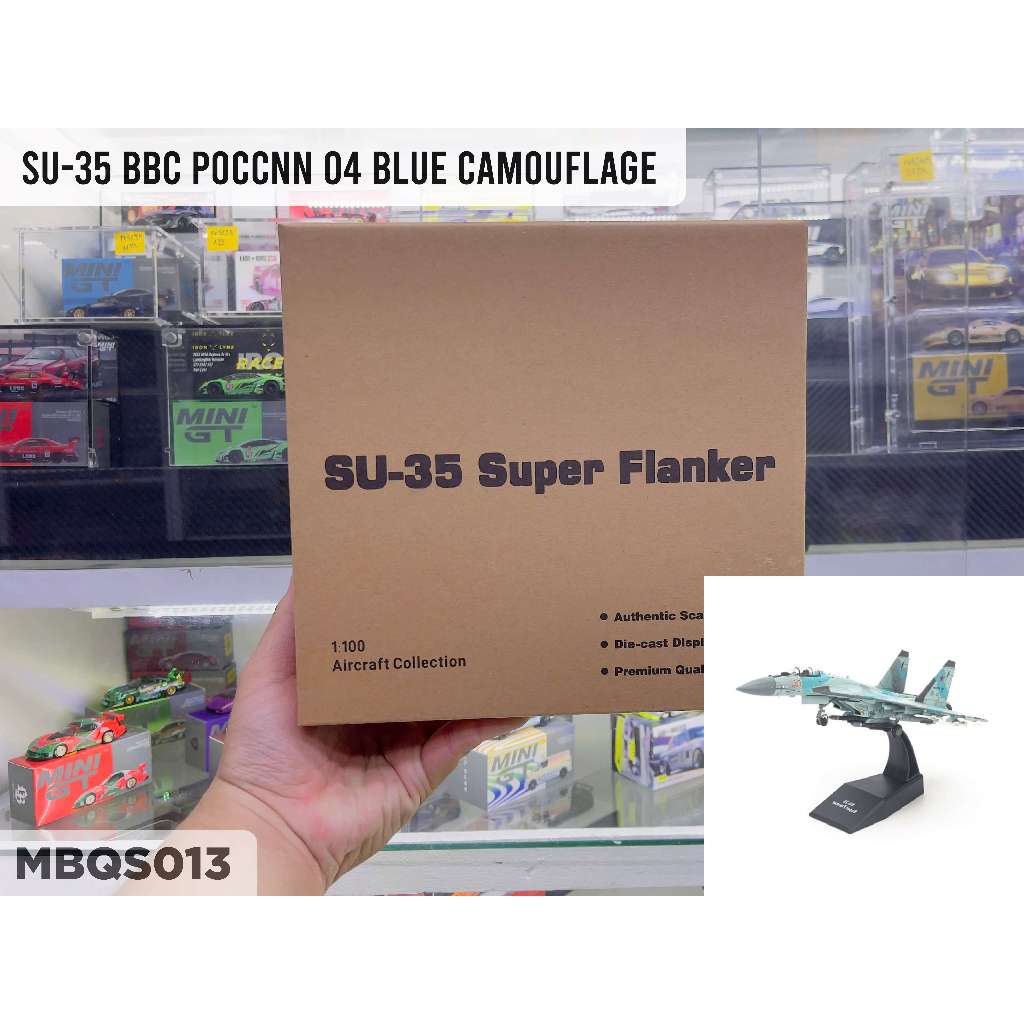 Mô hình máy bay quân sự Russia Su-35 BBC POCCNN - ĐẾ KIM LOẠI tỉ lệ 1: ...