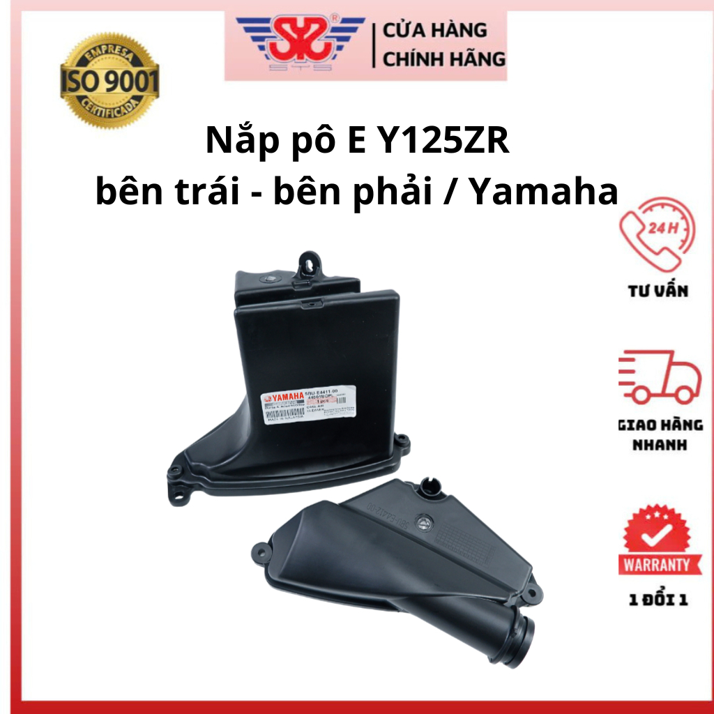 Nắp pô E Yaz Y125Z đời thấp, Y125ZR đời cao trái phải chính hãng Yamaha ...