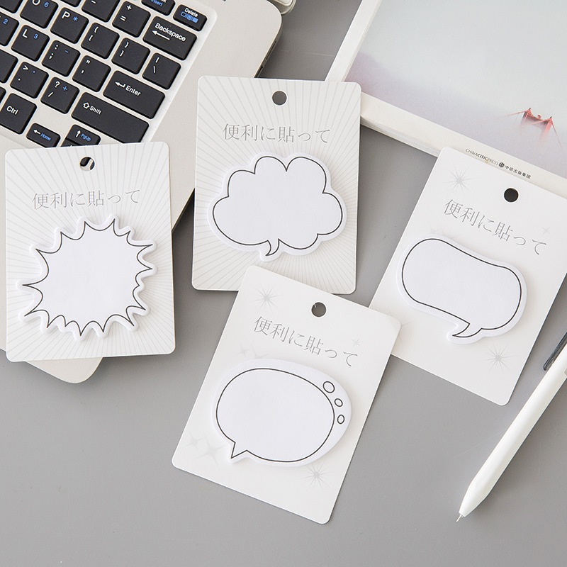 Sticky Memo Note Giấy Nhớ Book Mark Hình Bóng Thoại Speech Bubble ...
