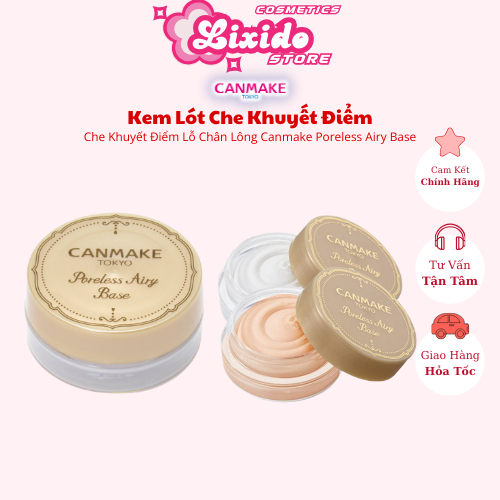 Kem Lót Che Khuyết Điểm Lỗ Chân Lông Canmake Poreless Airy Base 2 Màu ...