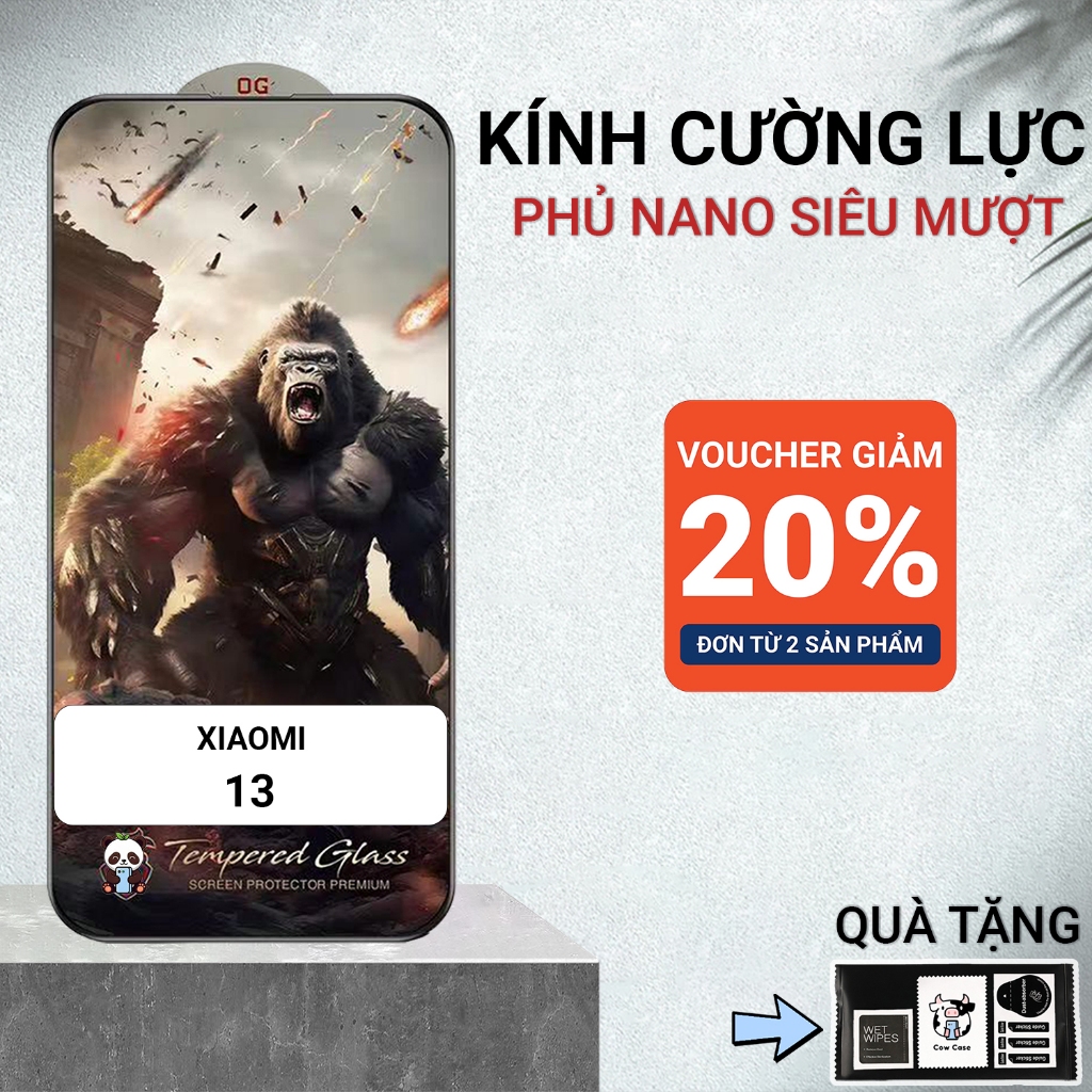 Cường lực Xiaomi 13 5G Pancase chiến binh full màn | Miếng dán bảo vệ ...
