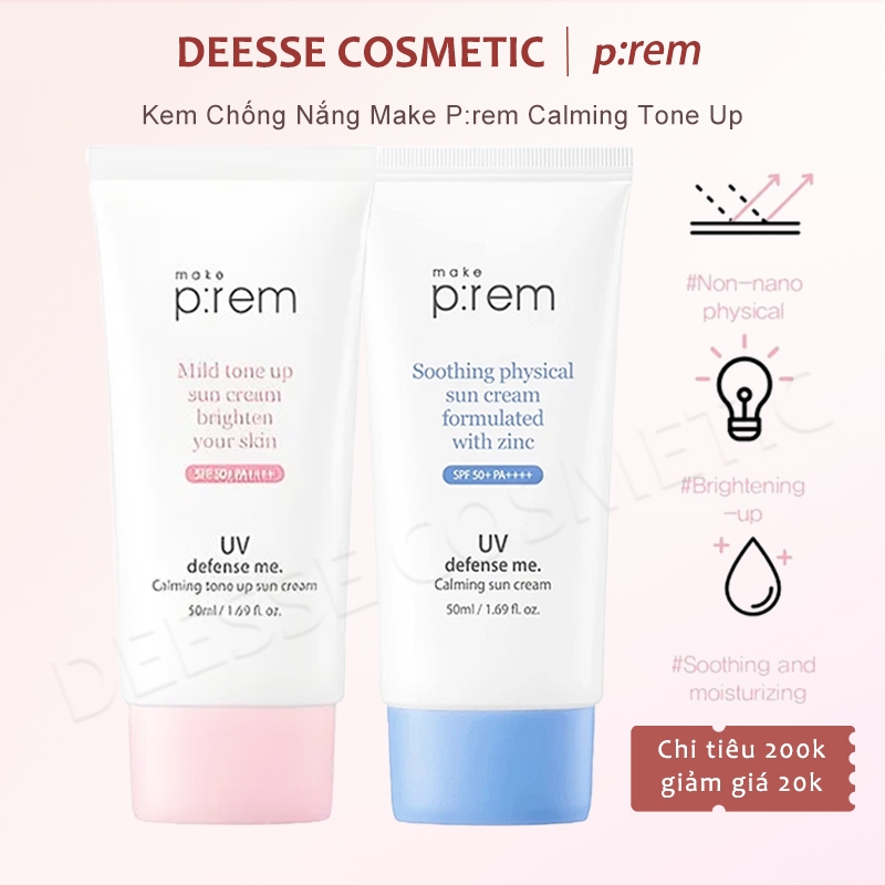 Make P:rem Tone Up Sun Cream 50ml – Chống Nắng Vật Lý, Kiềm Dầu ...