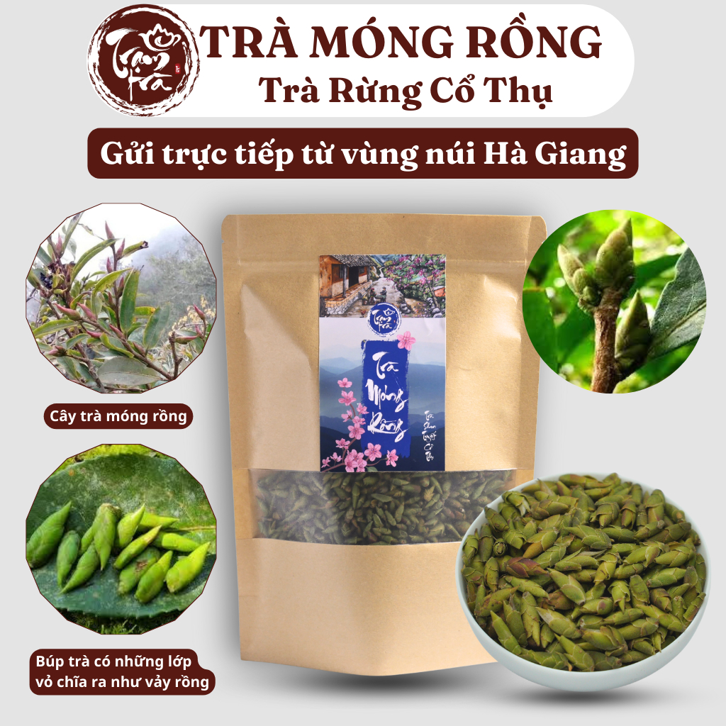 Trà móng rồng cổ thụ Hà Giang loại thượng hạng túi zip, trà móng rồng ...