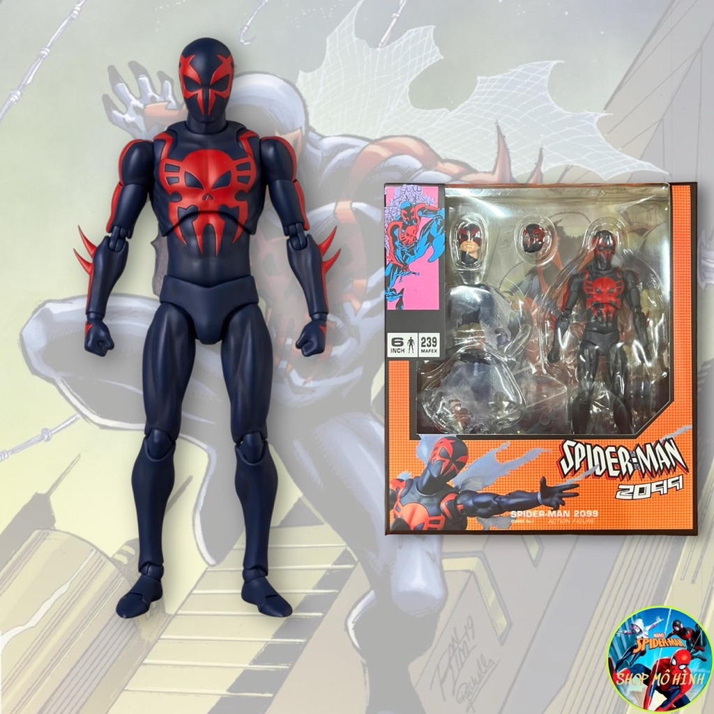 [HÀNG SẴN-HỎA TỐC] Mô Hình Spider Man 2099 Mafex no.239 Có Khớp 1/12 ...