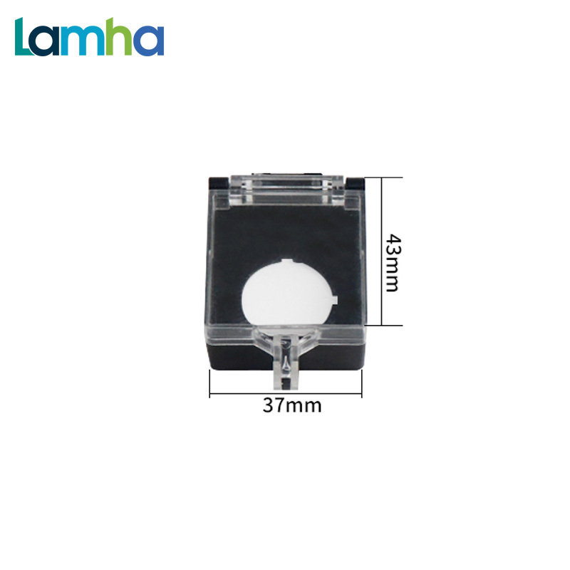 Hộp chữ nhật bảo vệ nút nhấn có khóa GQELE GXB2-ZB22F (43x37x22mm ...