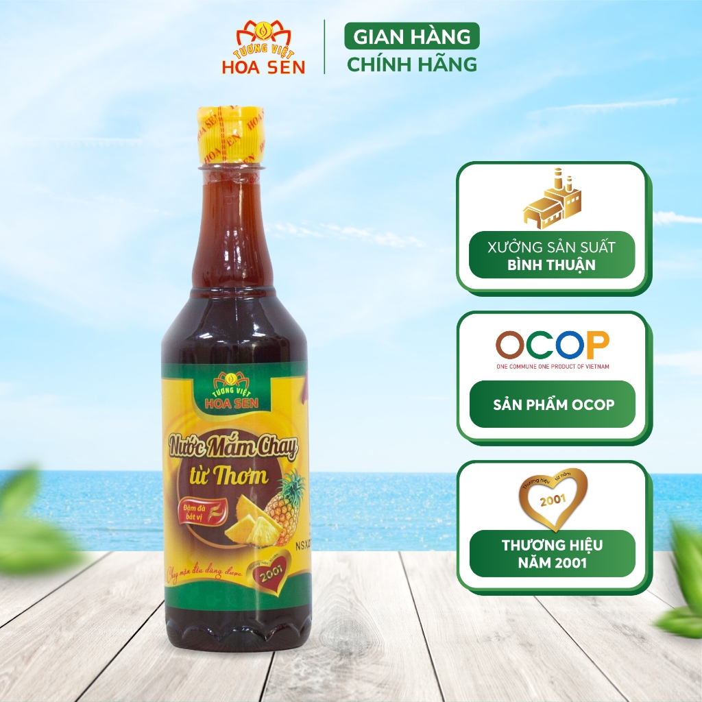Combo 10 chai - Nước mắm chay Từ Thơm chai 500ml - Tương Việt Hoa Sen ...