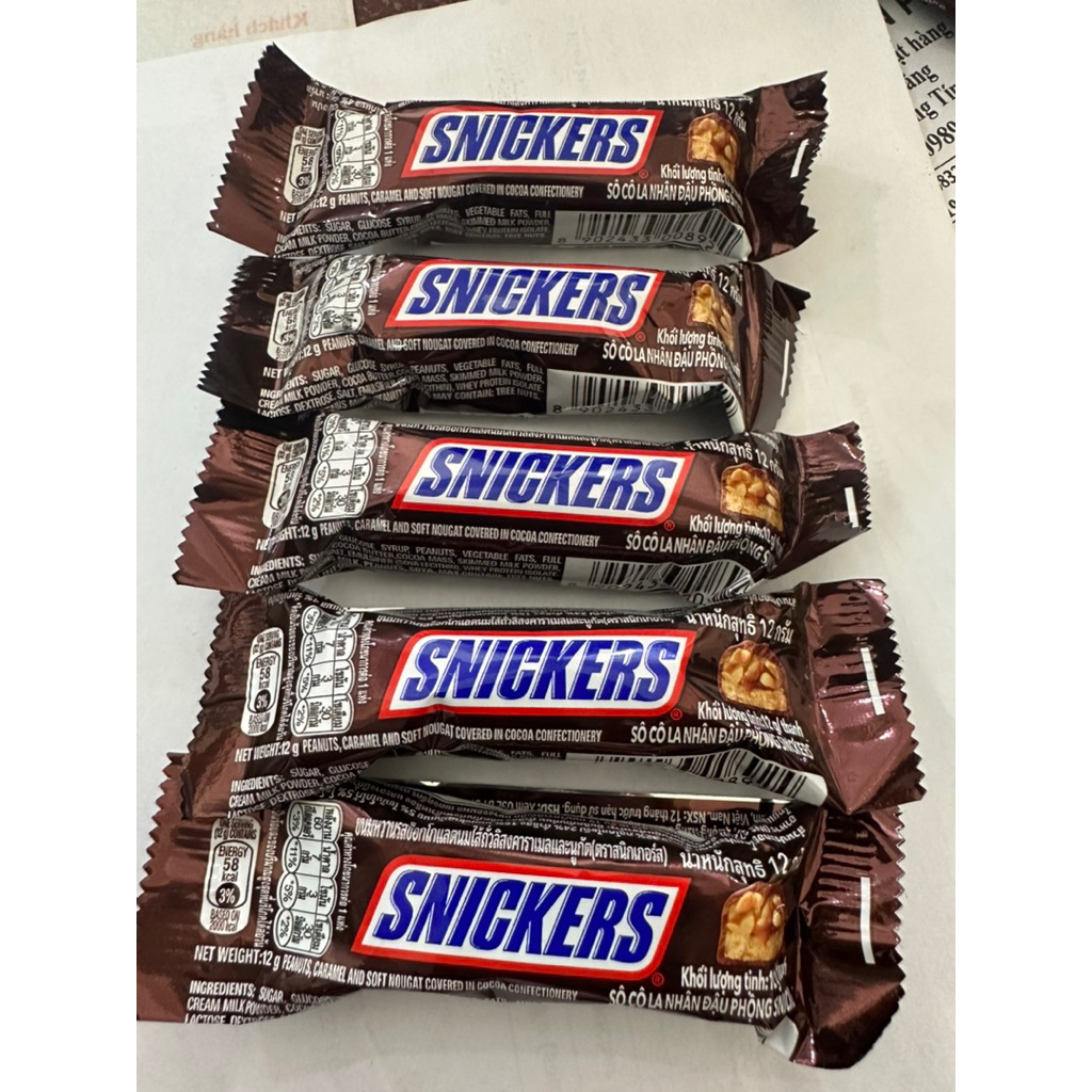 Compo 5-10 Thanh Kẹo SOCOLA CÓ NHÂN SNICKERS 20g | Shopee Việt Nam