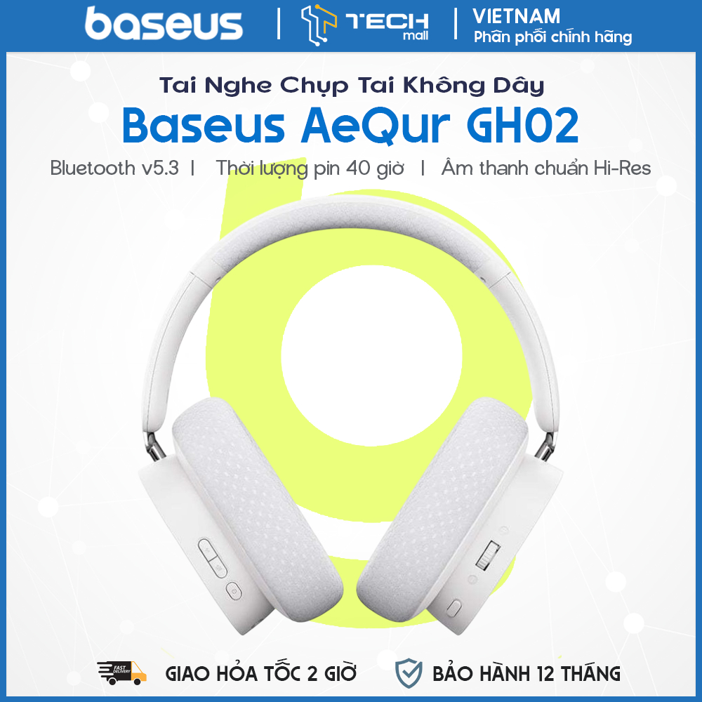 Tai Nghe Chụp Tai Không Dây Baseus AeQur GH02 Gaming Wireless ...