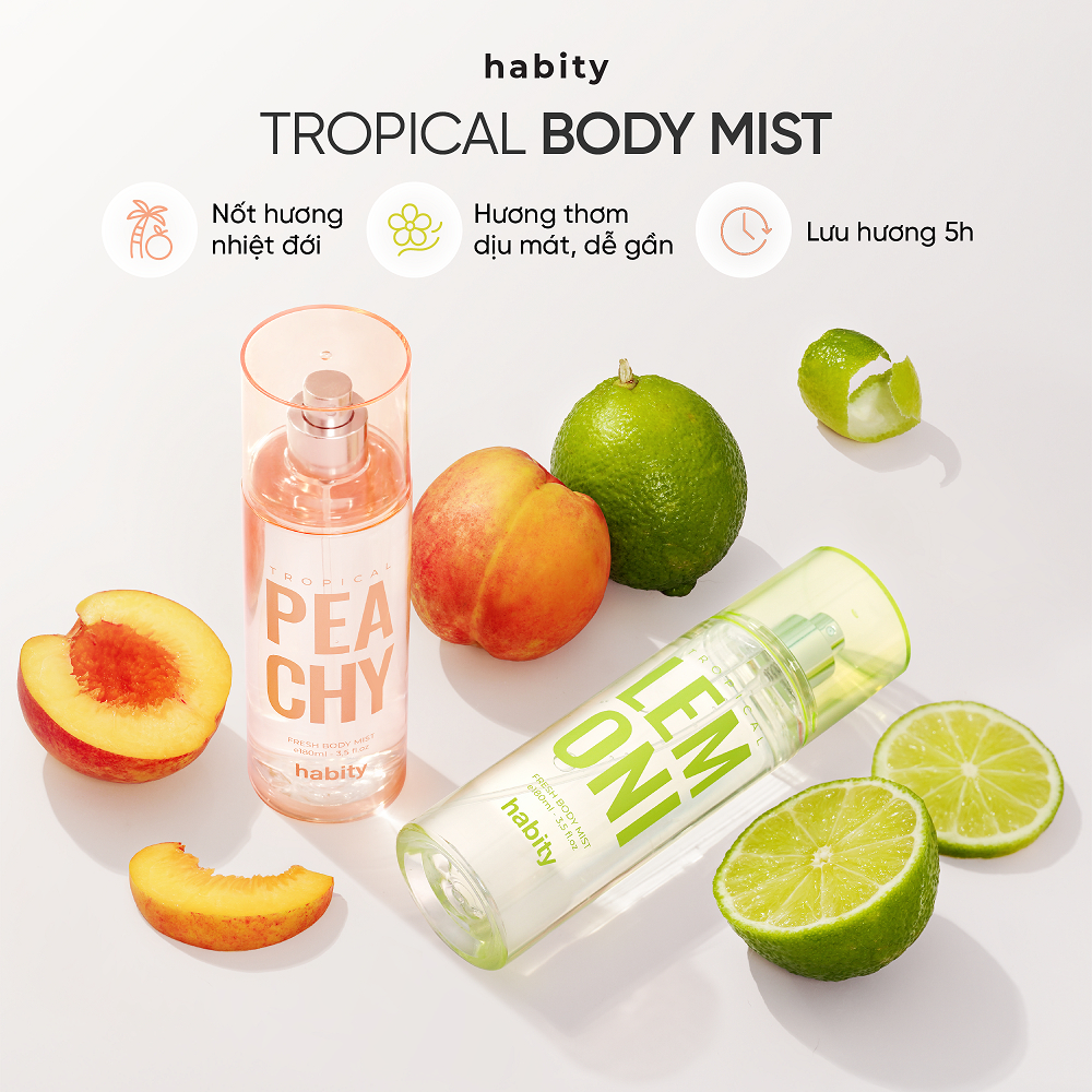 Body mist Habity - Xịt thơm toàn thân hương nước hoa Habity - những sắc ...