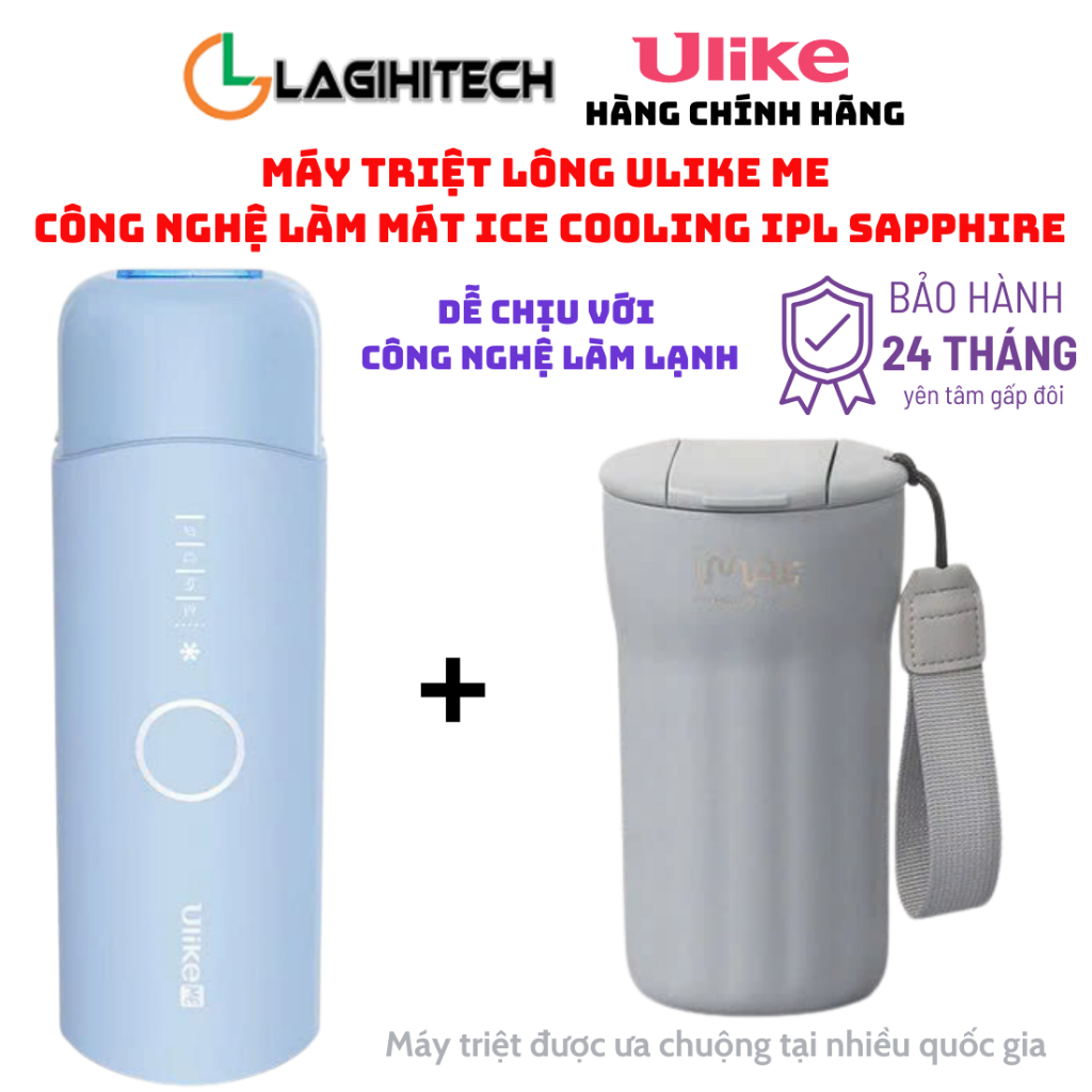 Máy triệt lông Ulike ME công nghệ làm mát Ice Cooling IPL Sapphire Xanh ...
