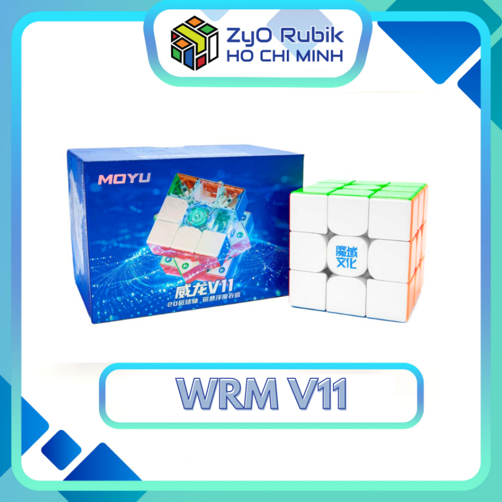 Rubik 3x3 MoYu Weilong WRM V11 Có Nam Châm Stickerless - ZyO Rubik Hồ ...