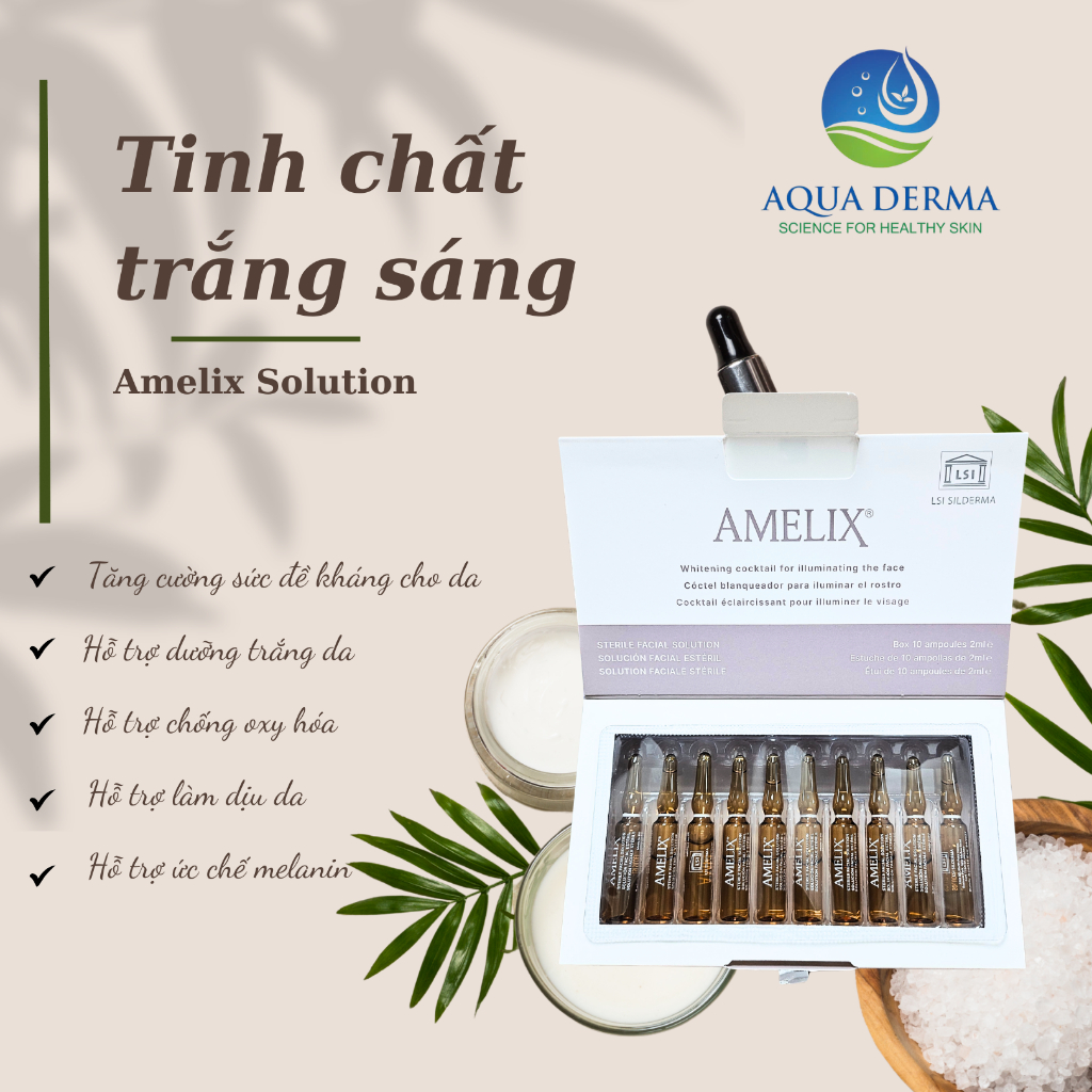 [HÀNG CÔNG TY] Tinh Chất Amelix Solution Chống Oxy Hoá, Làm Sáng Da Mờ ...