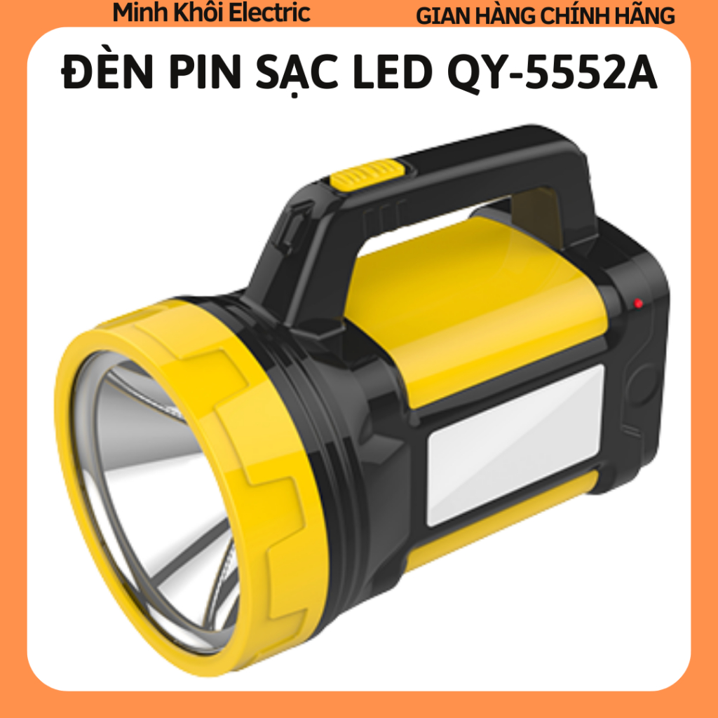 Đèn pin sạc LED QY-5552A,đèn pin led sạc điện,đèn pin cầm tay,đèn pin ...