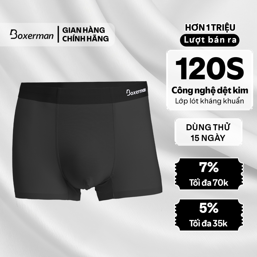 Quần lót nam boxer PROFIT, Quần sịp nam dáng trunk cao cấp BOXERMAN ...