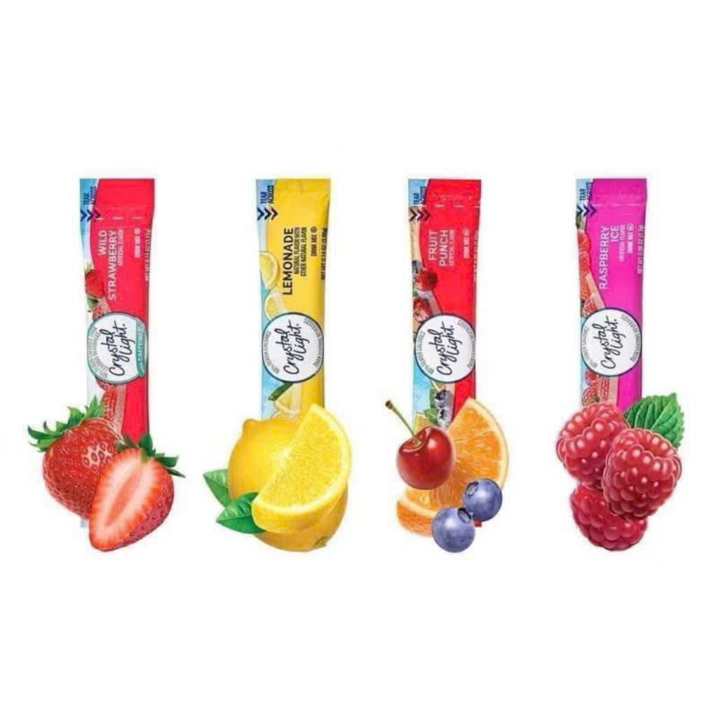 [Tách lẻ] Bột pha nước trái cây không đường Crytal Light mix vị date xa ...